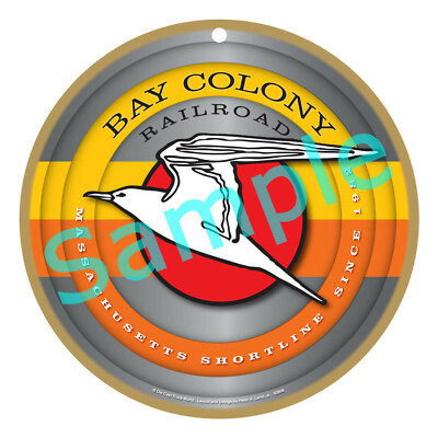 Bay Colony Railroad Logo Wood Plaque-Sign / Man Cave / Train & Kids ...