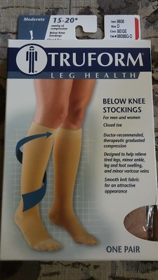 Truform Below Knee Stockings Size D | eBay