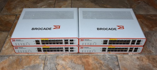 Lot of 4 Brocade ICX6450-C12-PD Communications 12-Port Managed Switch - Working | eBay