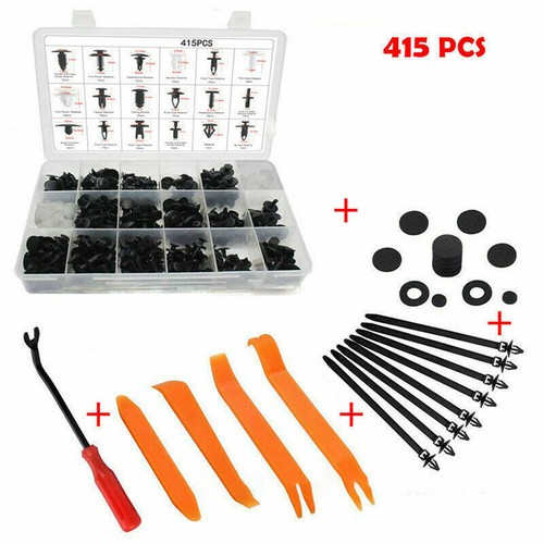 415Pcs Auto Car Body Plastic Push Pin Rivet Trim Fastener Clip ...