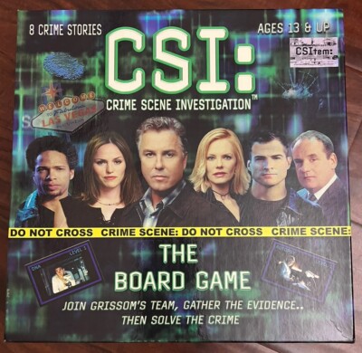 Board Game CSI Board Game 8 Crime Stories Scene Investigation | eBay