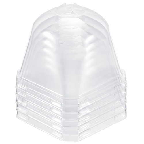 7x7cm Garden Cloche Dome Square Humidity Plant Protector Cover Clear ...