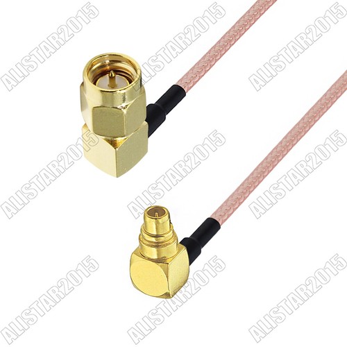 SMA Male Right Angle to MMCX Male RA 90° Connector RF Pigtail RG178 ...