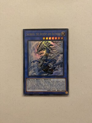 Yugioh Sauravis, the Ancient and Ascended RA02-EN019 Ultra Rare 1st Ed ...