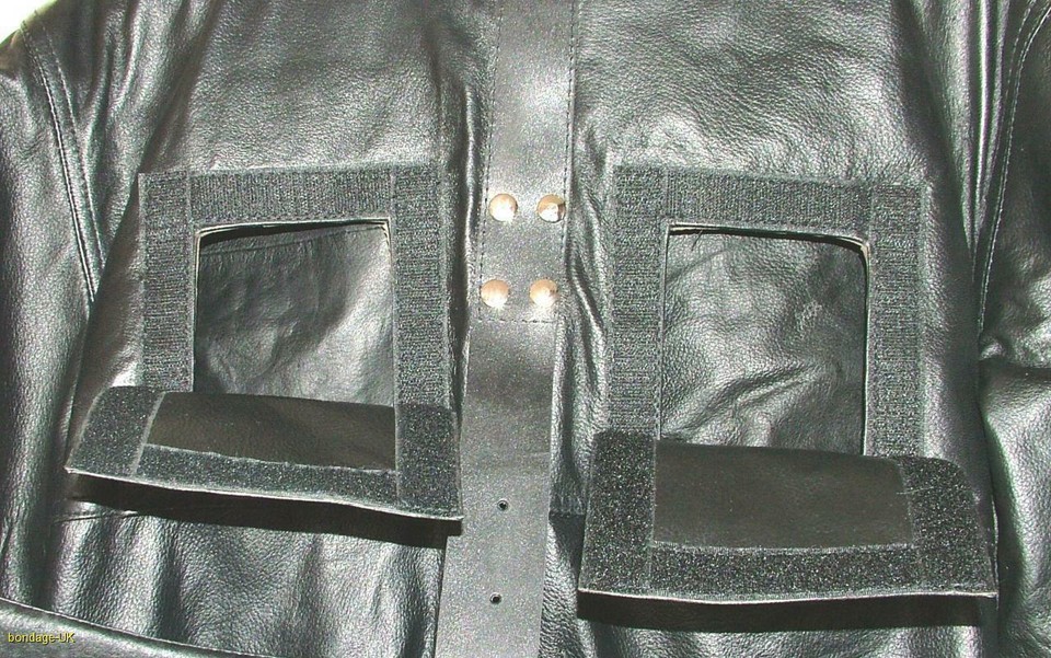 MEN'S REAL LEATHER HEAVY DUTY STRAIGHT JACKET COWHIDE HEAVY DUTY ...
