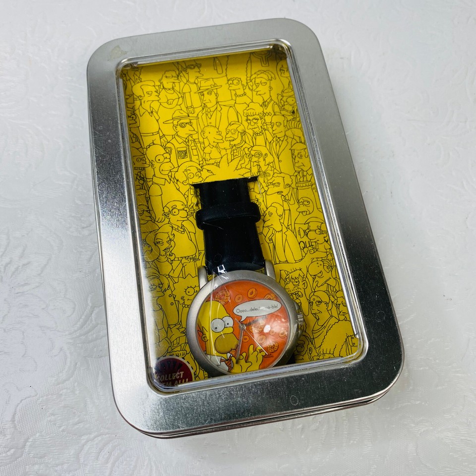 The Simpsons Urban Station Homer Simpson Watch in Collectible Tin NEEDS ...