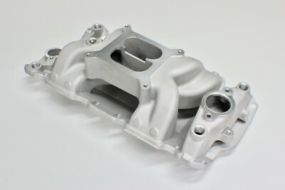 SBC Air Gap Intake Manifold Dual Plane Square Bore SBC 283 327 350Ci ...
