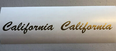 2x Gold California Stickers Size 103mm X 25mm Most Colours | eBay UK