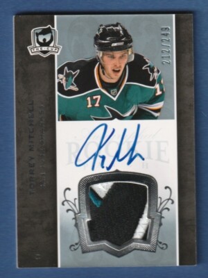 TORREY MITCHELL 2007-08 The Cup AUTO Patch 3clr RC #155 Shark Signed ...