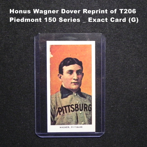 1977 Dover Classic Baseball Cards Reprints - T206 Piedmont Honus Wagner ...