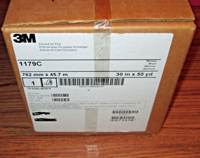NEW 3M ElectroCut Film ROLL ~ 1179C BROWN 30" x 50 yds ~ 75-0300-4529-0 ...