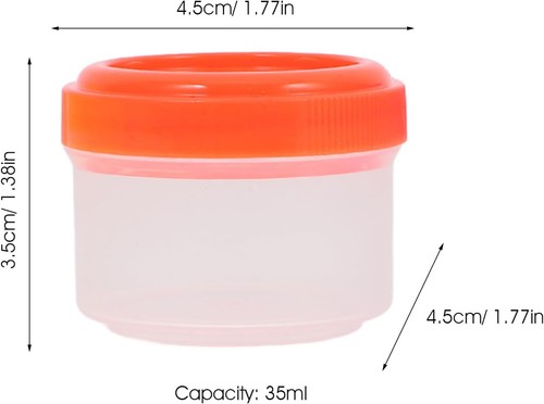 Ciieeo 6pcs Mini Condiment Cups Plastic Salad Dressing Container To ...