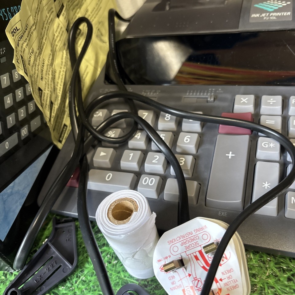 Casio Ink Jet Large desk Top Calculator Printer PJ-10Lgyb used once ...