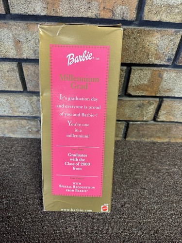 2000 Mattel Special Edition Barbie Millennium Grad Graduate Black Gown ...