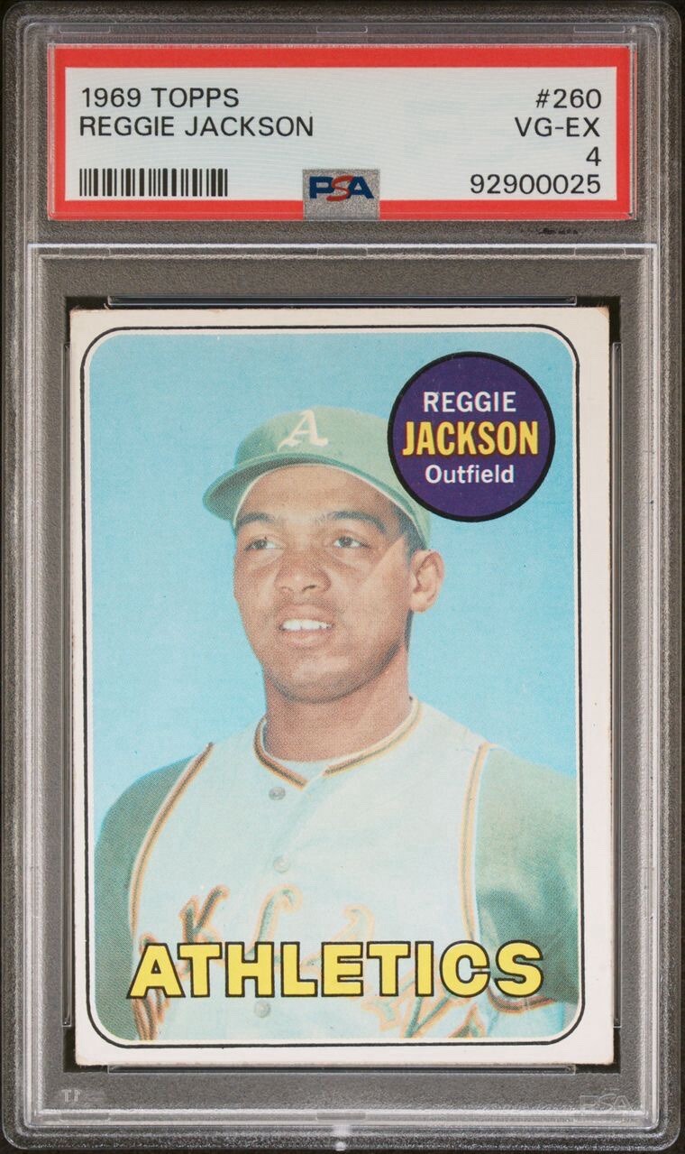 1969 TOPPS REGGIE JACKSON ROOKIE CARD RC #260 PSA 4 VG-EX | eBay