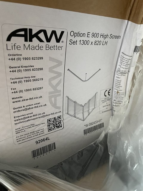AKW Option EW 750 High Screen Set 1300 X 820 LH for sale online | eBay
