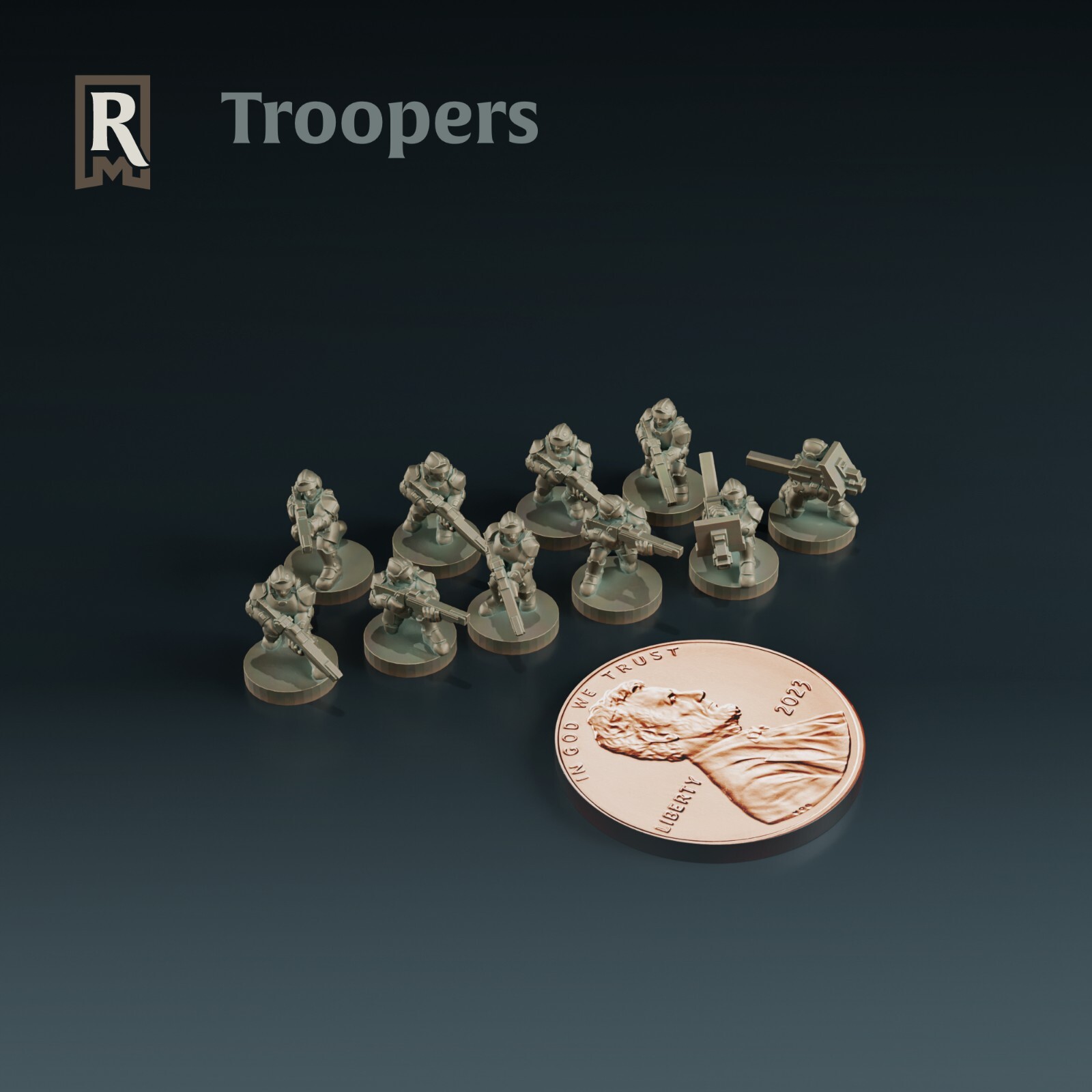 SciFi Troopers - 6mm/8mm - Resinant Miniatures | eBay