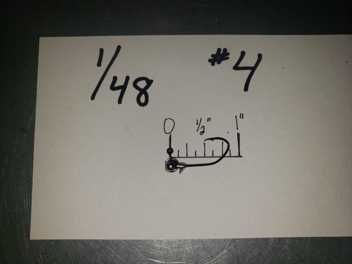Round Head Jigs 50 NEW 1/32 Oz Round Jigheads Jigs Barb Two-tone Seasky ...