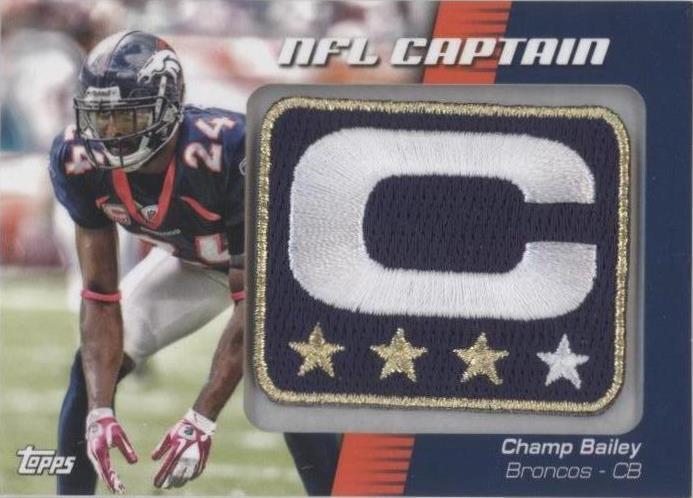 2012 Topps - Nfl Captain's Patch Champ Bailey #NCP-CB for sale online ...
