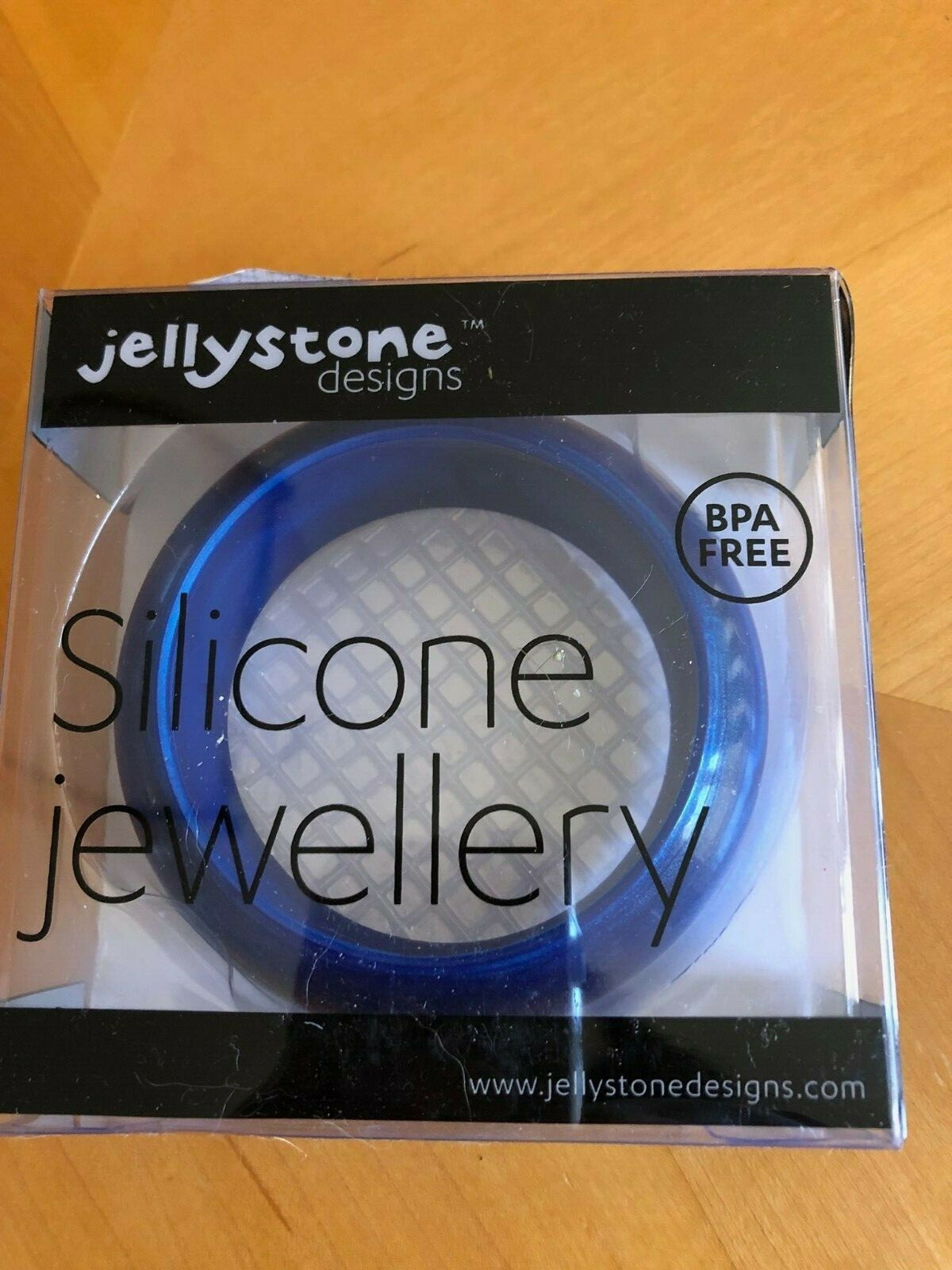 Teething jewelry bangle bracelet JellyStone silicone BLUE NEW | eBay