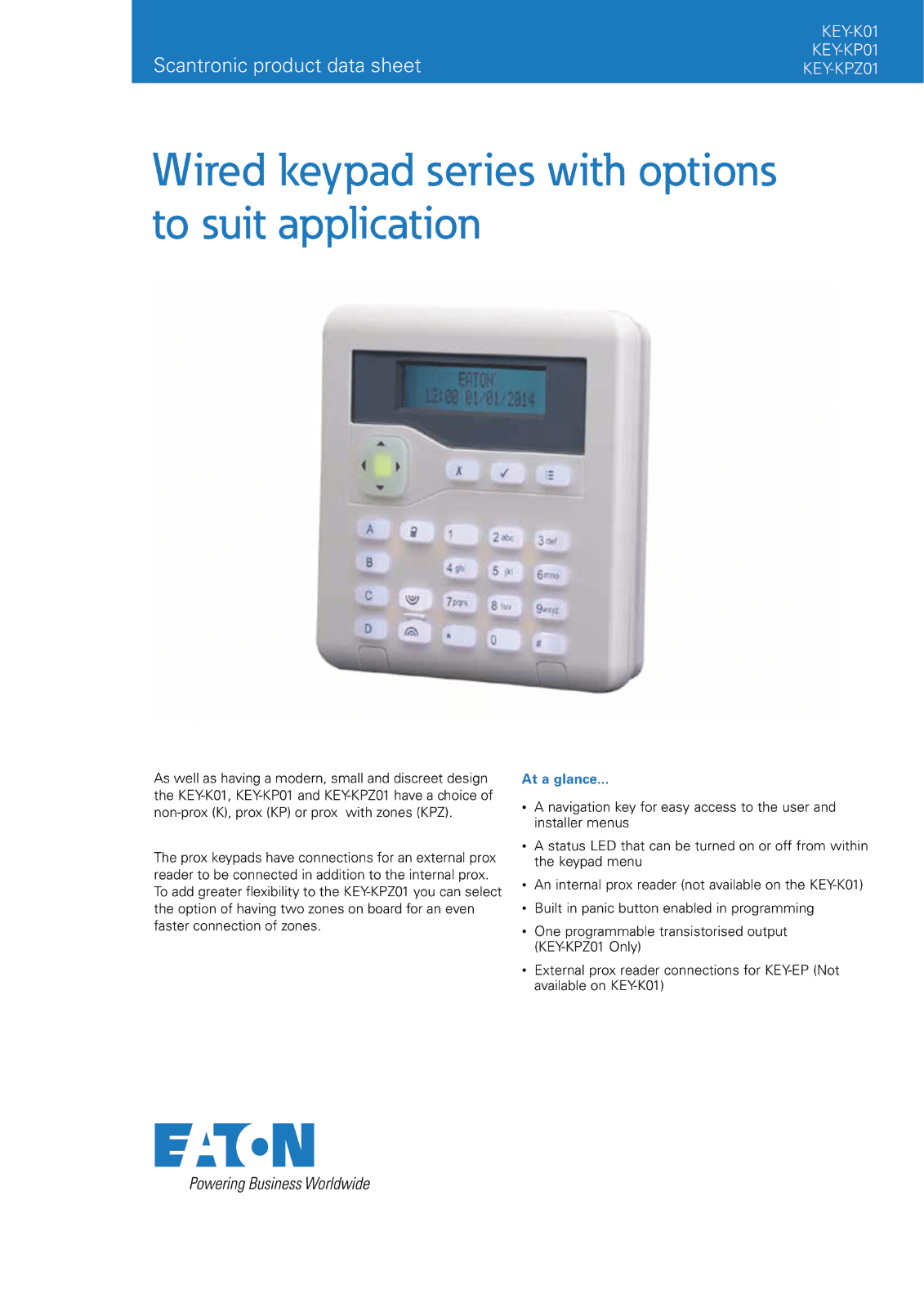 Compact Wired Intruder Burglar Alarm System Kit and Accessories Eaton I ...