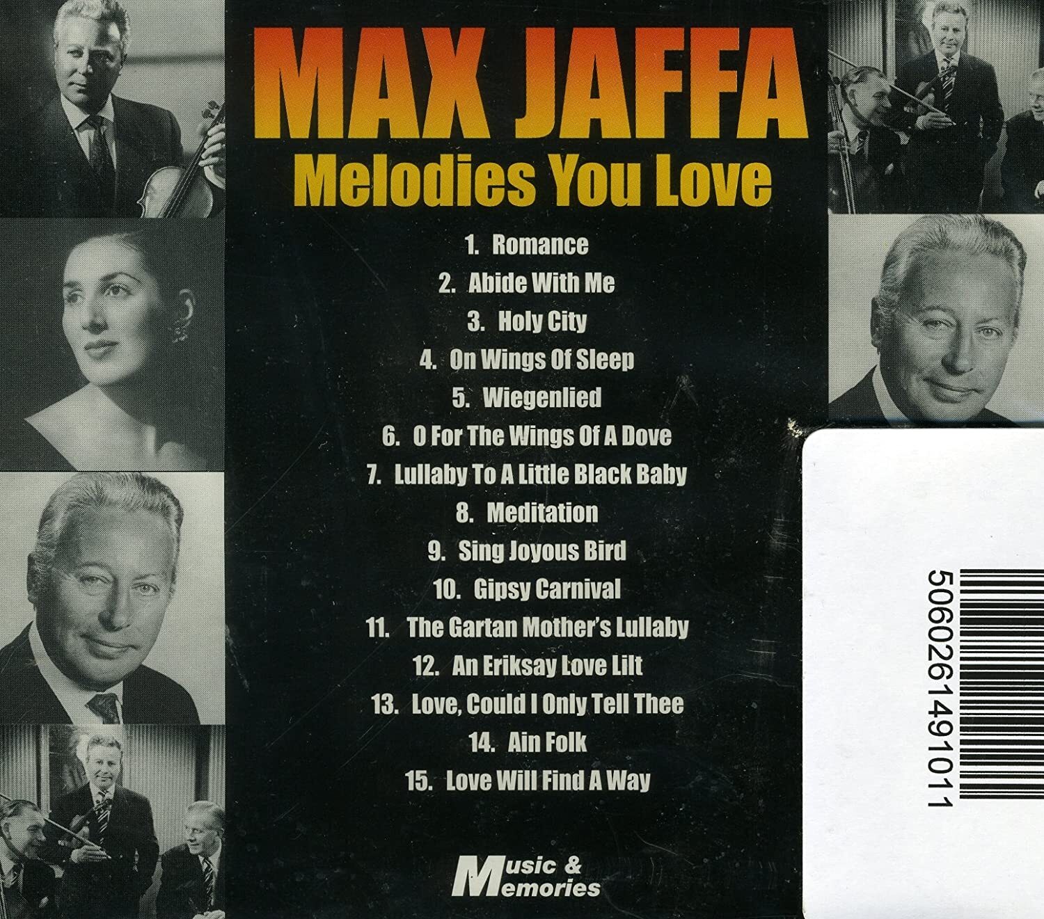 Max Jaffa Melodies You Love CD Abide With Me Holy City Etc for sale ...