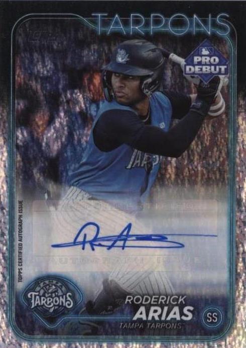 2024 Topps Pro Debut - Roderick Arias #PD-80 Sparkle Foil Autographs ...
