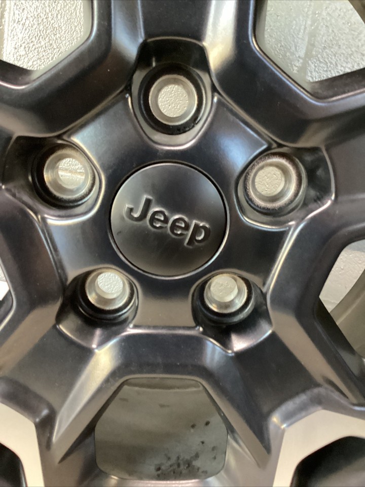 17 INCH WHEEL JEEP GLADIATOR ,WRANGLER 2008-2024 OEM BLACK MACHINED ...