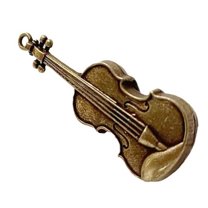 1 Piece Classic Violin Notes Enamel Keychain Musical Instrument Music ...