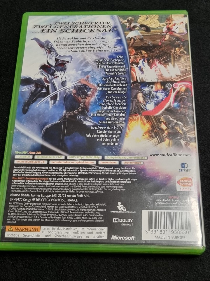 Soul Calibur V (Microsoft Xbox 360) OVP Mit Anleitung Sehr Gut ...