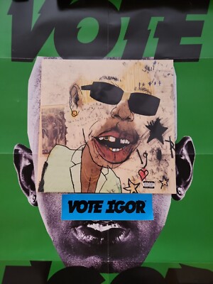 Tyler, The Creator Igor- alternate cover, teal vinyl, sealed w/ poster ...