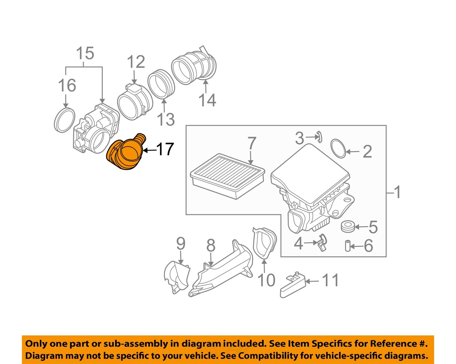Genuine OEM BMW E85 Roadster Throttle Tube Elbow Intake Trunk ...
