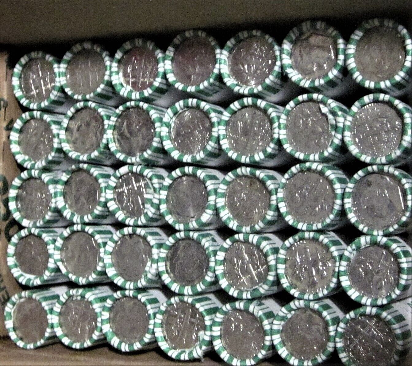 Box of 50 Rolls Circulated Dimes FV $250 - Free Shipping | eBay