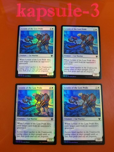 4x Leonin of the Lost Pride | FOIL | Theros Beyond Death | MTG Magic ...