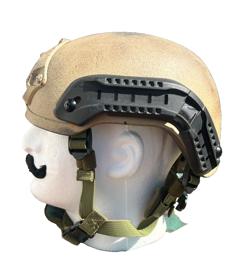 Rabintex RBH Aircrew Helmet High Cut, Tan, Ballistic IIIA, Opscore Rail ...