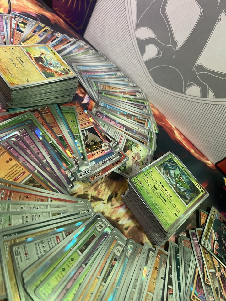 Pokemon Card Lot 100 Official TCG Cards Ultra Rare Included EX GX V ...