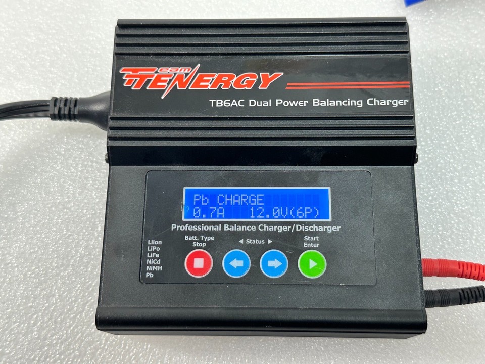 TEAM TENERGY TB6AC DUAL PWR BALANCING CHARGER, NICE UNIT & DEAL FREE ...