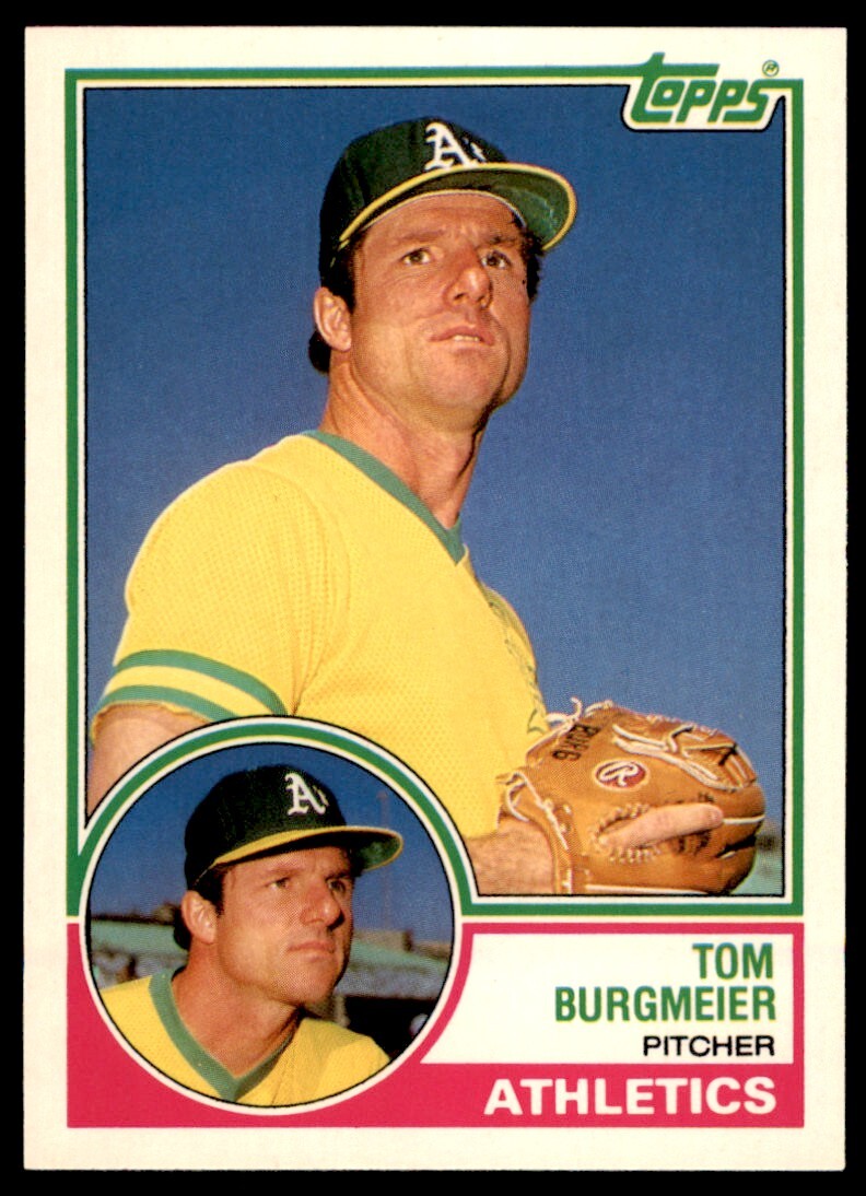 1983 Topps Traded Set Break #16T Tom Burgmeier NM-MT+ Oakland Athletics ...