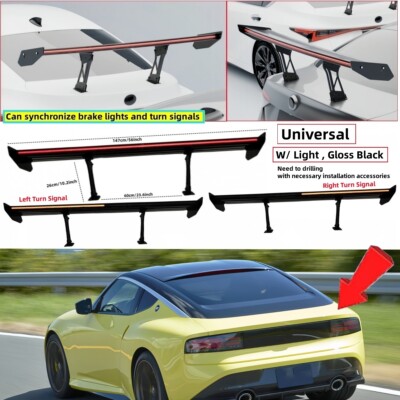 W/ LIGHT FITS 2023-2026 NISSAN Z REAR TRUNK LID SPOILER WING GT STYLE ...