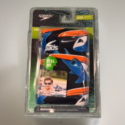 Speedo Fabric Kids Armbands Kids Ages 2-12 - Speedo Shark Theme ...