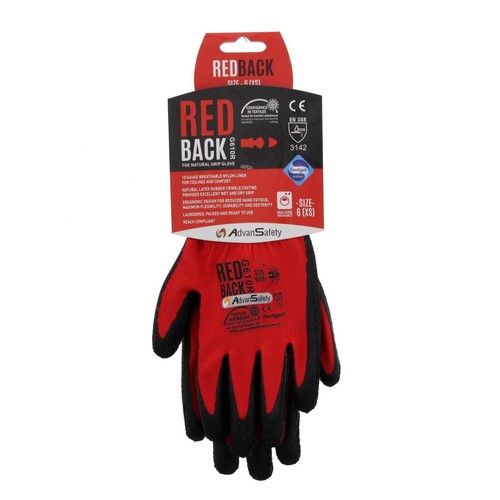 XSmall Ninja Flex (Redback) Gloves 15 Gauge Breathable Nylong Maximum ...