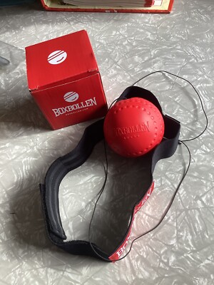 BoxBollen Boxball Reflex Punching Ball Fitness Game w Headband & QR ...