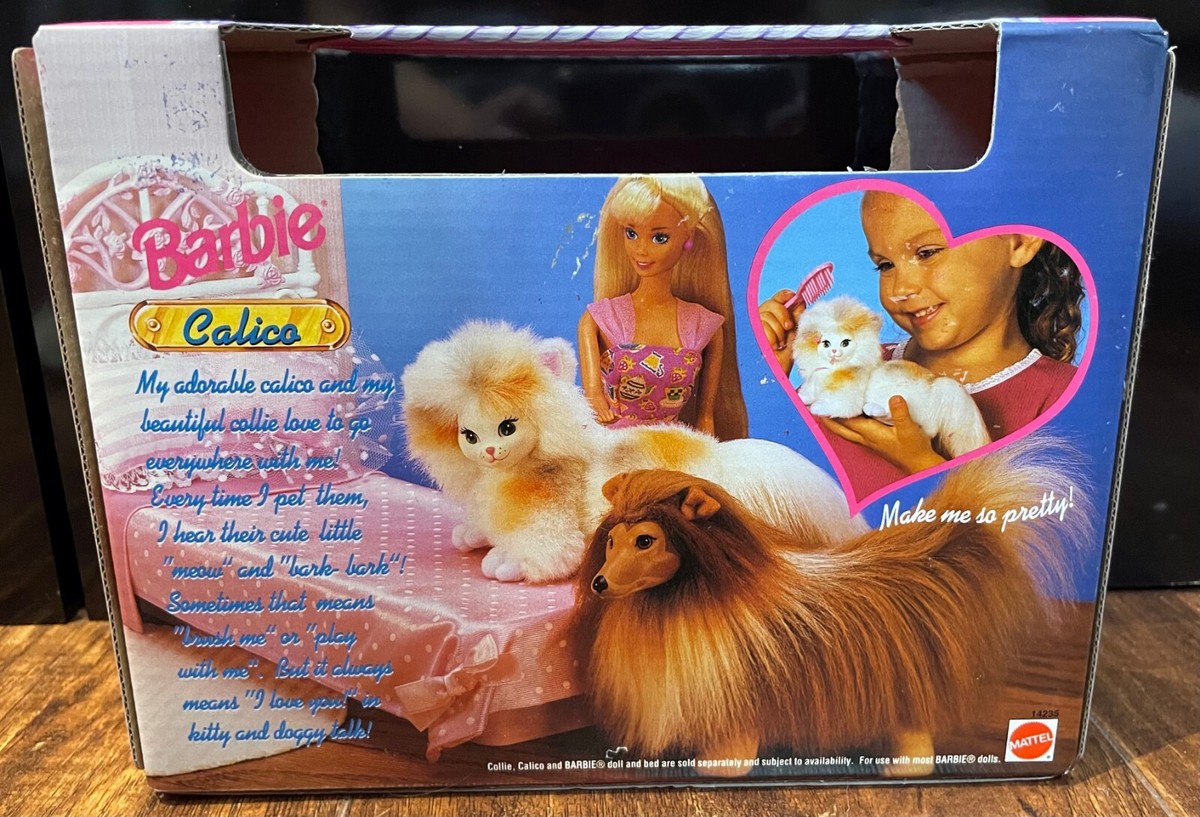 VTG Barbie Pet Calico Kitty Cat NEW IN BOX #14235 1995 VTG Barbie Pet Calico Kitty Cat NEW IN BOX #14235 1995