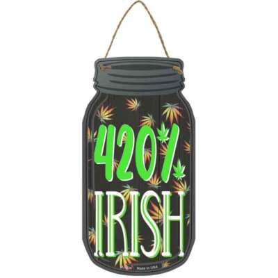 420 Percent Irish Novelty Metal Mason Jar Sign 4" x 8" | eBay