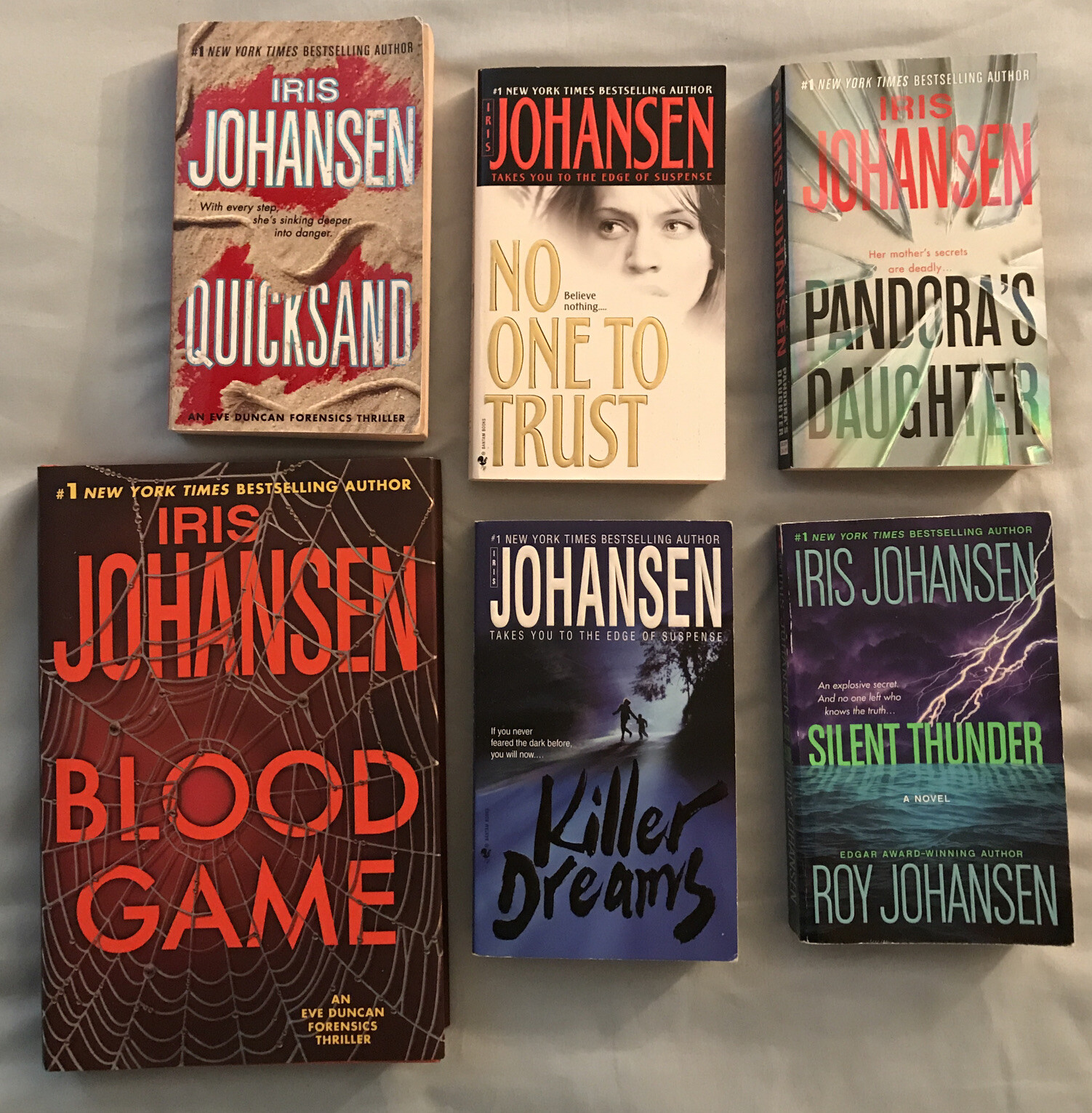 Lot Of 6 Iris Johansen Books (Paperbacks & Hardcover) Eve Duncan Series ...