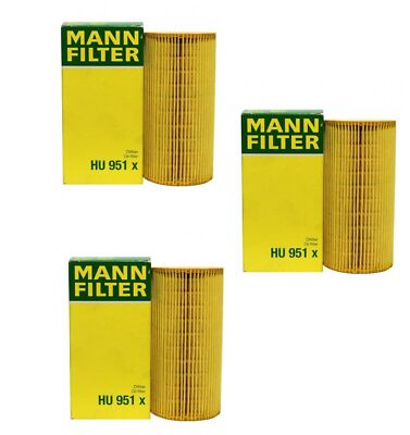 New Set of 3 Engine Oil Filters For Mercedes W210 S210 E300 3.0 L6 ...