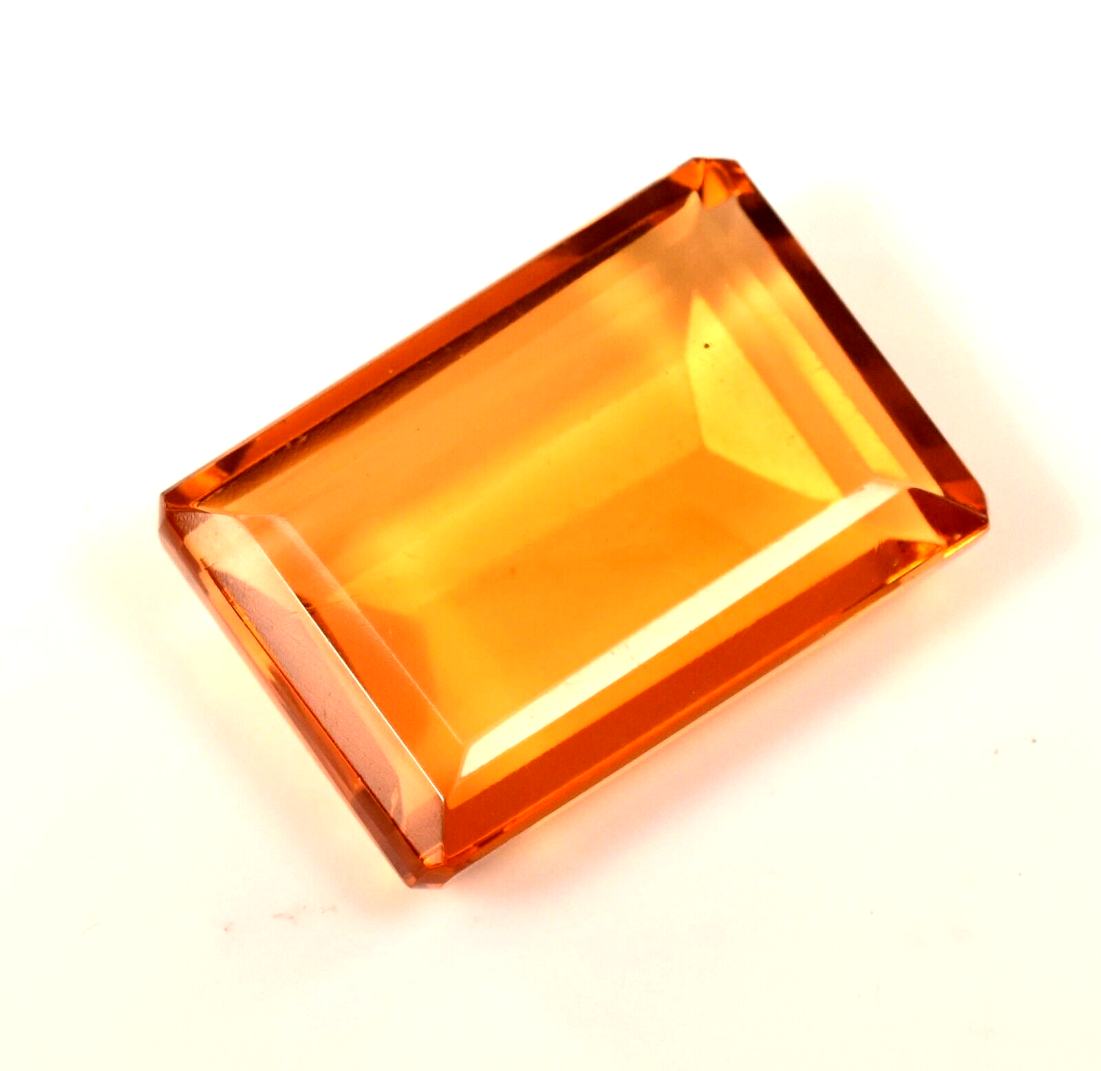 100,20 ct pierre précieuse certifiée topaze orange brésilienne ...