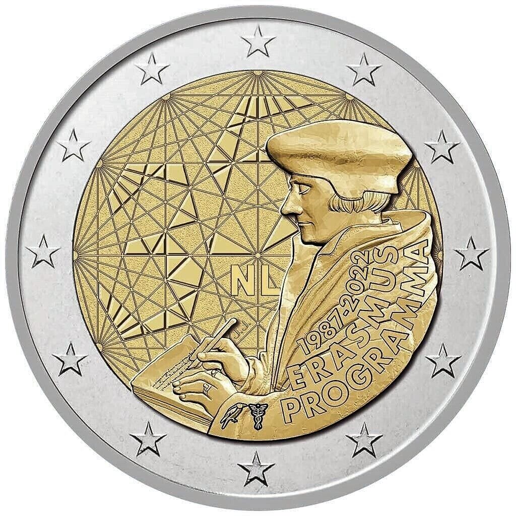 2 Euro Gedenkmünze 2022 35 Jahre Erasmus Programm Unz Ebay