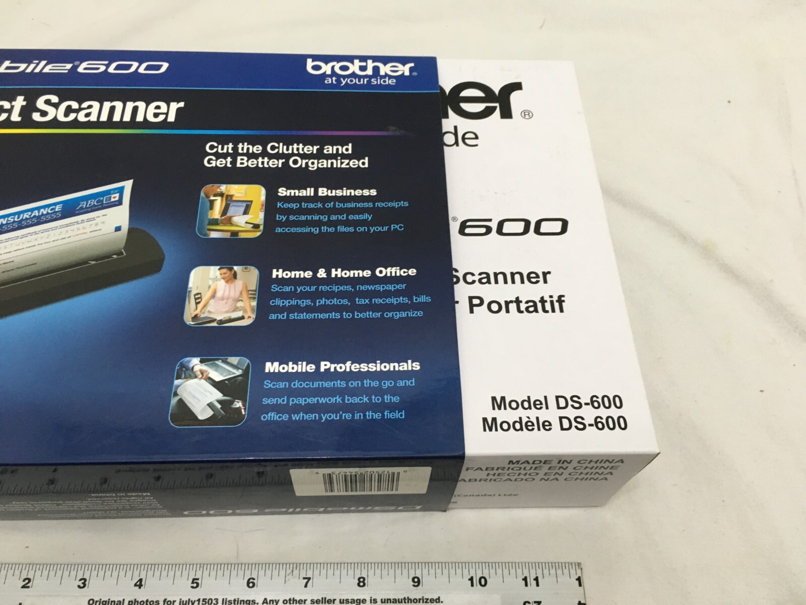 (1) NEW Brother DSmobile 600 Compact Mobile Scanner DS-600 - New, Never ...