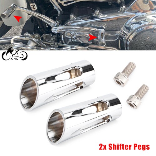 Chrome Heel Toe Shifter Shift Pegs For Harley Touring Street Glide ...